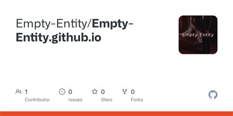 Github Empty Entityempty