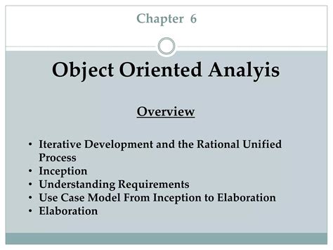 Object Oriented Analysis Ppt