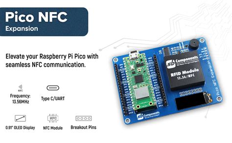 Nfc Expansion For Raspberry Pi Pico 1356mhz Rfid Expansion Board Read And Write Nfc Expansion