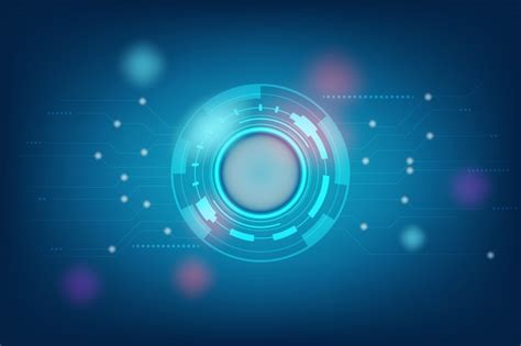 진한 파란색 기술과 첨단 추상적 인 배경 프리미엄 벡터