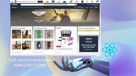 Amazon Clone Landing Page Ecommerce Fullstack Nextjs Html Css Paypal Mongodb Youtube