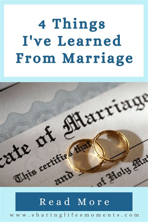 4 Things I Ve Learned From Marriage Sharing Life S Moments