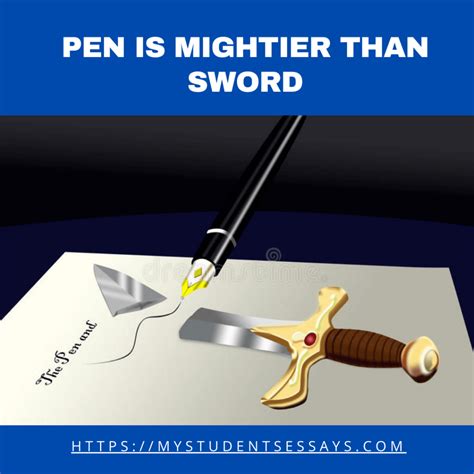 Essay On Pen Is Mightier Than Sword Examples And Explanation