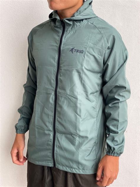 Olive Green Windbreaker Trio Outfitters