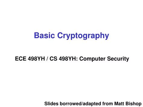 PPT Basic Cryptography PowerPoint Presentation Free Download ID 1375152