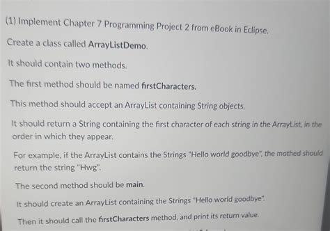 Solved 1 Implement Chapter 7 Programming Project 2 From Chegg
