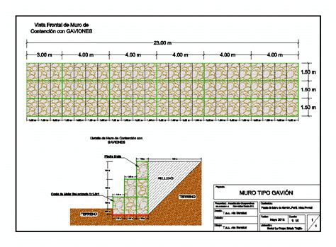 Wall Gavion Dwg Detail For Autocad • Designs Cad