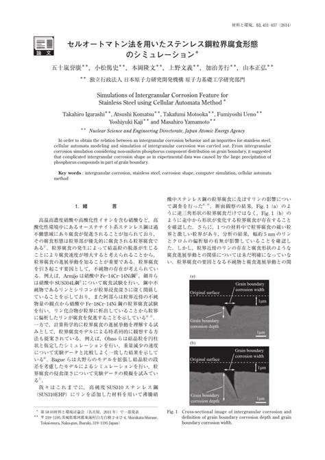 Pdf Simulations Of Intergranular Corrosion Feature For Stainless Steel Using Cellular Automata