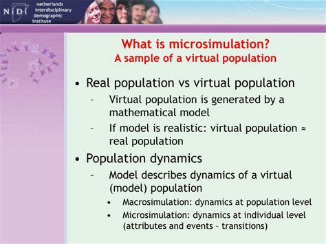 Ppt Microsimulation In Longitudinal Analysis Methods And