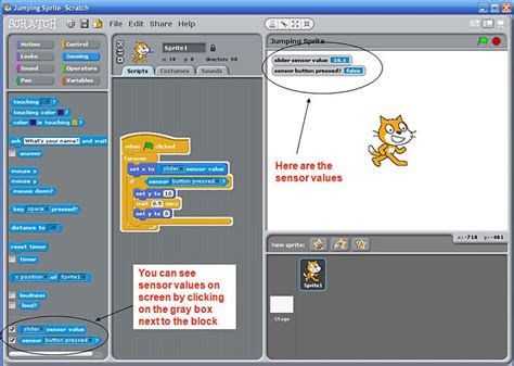 Science Buddies Scratch User Guide Connecting And Using A Picoboard