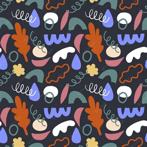 Free Vector Abstract Shapes Seamless Pattern
