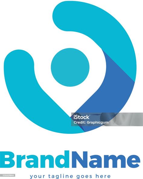 파인더 벡터 로고 아이콘 디자인 템플릿을 배치합니다 추상 로고 타입 개념 요소 기호 모양입니다 0명에 대한 스톡 벡터 아트 및 기타 이미지 Istock