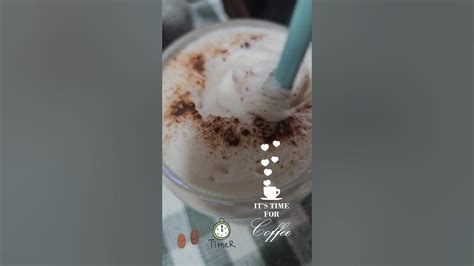 뜨거운 커피 우유거품에 계피가루~☕️🥯💐홈카페원두커피라떼카푸치노 Youtube