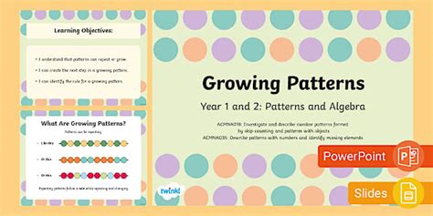 Growing Patterns Grade 2 Powerpoint Downloadable Math