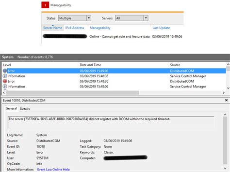 Solved Server 2016 DCOM 10010 Error RDP Lockup Experts Exchange