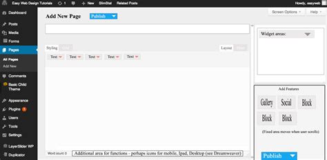 Frontend And Backend Editing WordPress Easy Web Design Tutorials