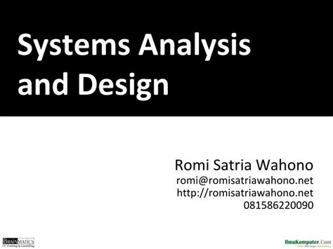Ppt Systems Analysis And Design Powerpoint Presentation Free Download Id 2395592