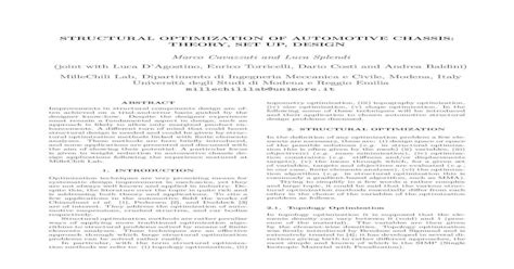Pdf Structural Optimization Of Automotive Chassis Theory · Pdf Filestructural Optimization Pdf Structural Optimization Of Automotive Chassis Theory · Pdf Filestructural Optimization