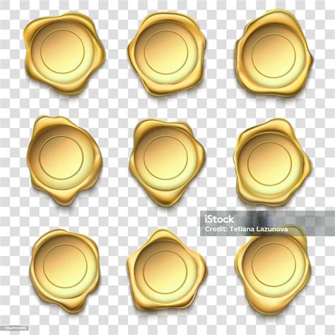 황금 물개 엘리트 금 왁 스 물개 프리미엄 우표 및 신뢰도 봉투 포스트 우표 벡터 일러스트 레이 션 세트 가격에 대한 스톡 벡터 아트 및 기타 이미지 Istock