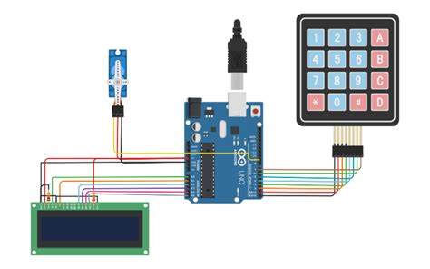 Circuit Design Digital Lock Combination Tinkercad