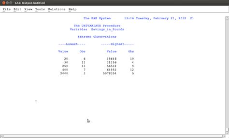 Sas Chapter 2 Basic Statistical Procedures
