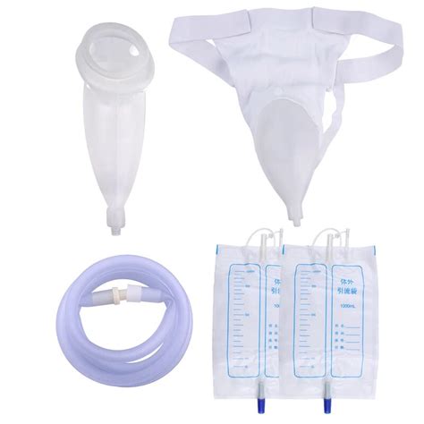 Urine Collector Hypo Allergenic Silicone Adults Urinal With Catheter Bedridden Men Older Female