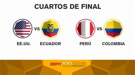 Al Momento Así Se Jugarán Los Cuartos De Final De La Copa América Espn