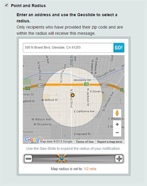 Nixle Using The Point And Radius Feature To Geofilter Nixle Messages Nixle
