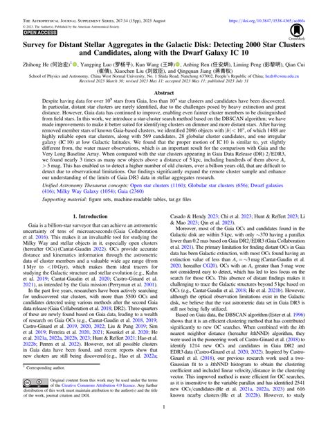 Pdf Survey For Distant Stellar Aggregates In The Galactic Disk