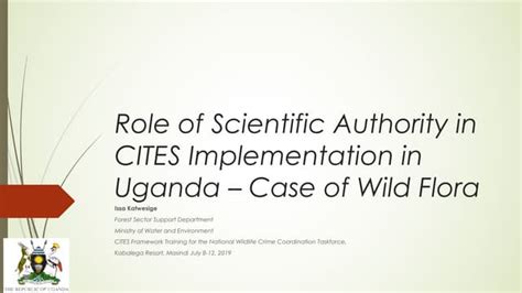 Cites Implementation In Uganda Case Of Flora Ppt