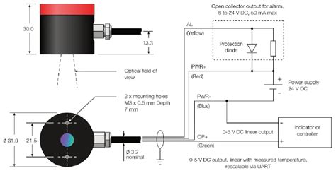 RS PRO 238 7241 Infrared Temperature Sensor With Voltage Output And UART Instruction Manual