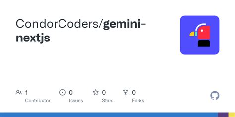 github condorcoders gemini nextjs