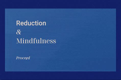 Reduction And Mindfulness By Hsiang Tzu Sandy Wang — Bfa