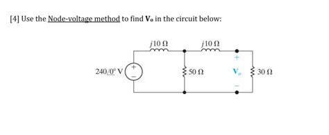 Solved Use The Node Voltage Method To Find V In The Chegg
