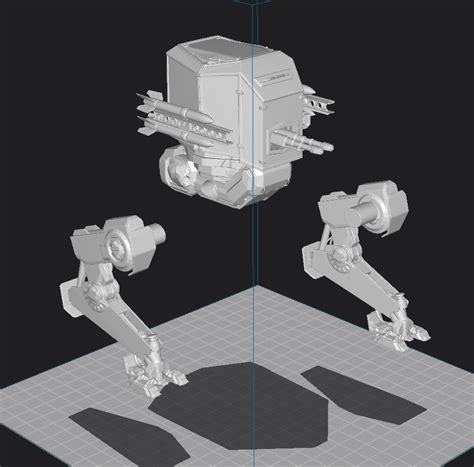 Stl Datei New Helldivers 2 Automaton Armored Scout Strider Bipod 🆕