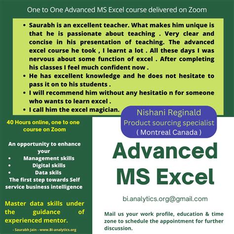 Advanced Ms Excel Power Query Power Bi Skills For Business