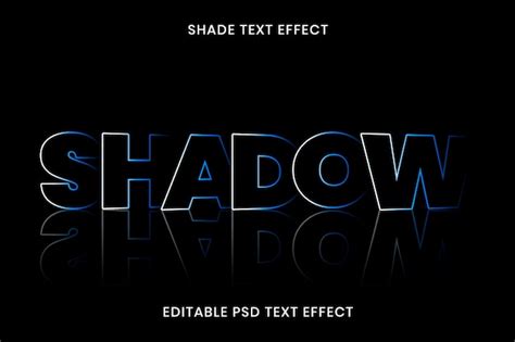 shadow text effect psd editable template create stunning typography