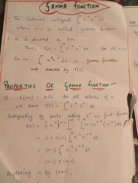 SOLUTION Introduction Of Gamma Function Studypool