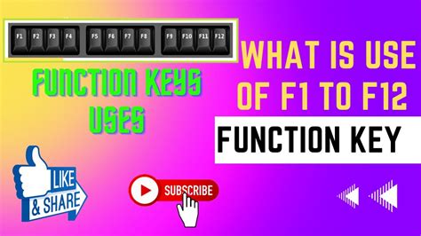 WHAT IS USE OF F1 TO F12 FUNCTION KEY WHAT IS KEYBOARD FUNCTION KEY OF COMPUTER YouTube