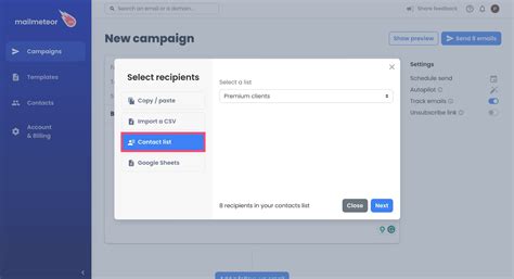 Adding Recipients Mailmeteor Support Help