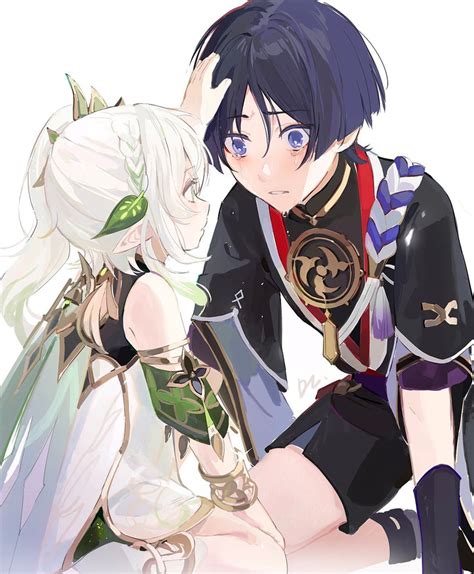 Nahida And Scaramouche Genshin Impact Drawn By D Rlife Danbooru