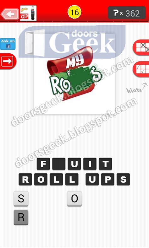 Guess The Food Level 35 16 Answer Doors Geek Guess The Food Level 35 16 Answer Doors Geek