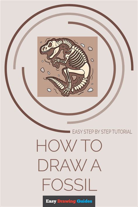 How To Draw A Fossil Really Easy Drawing Tutorial
