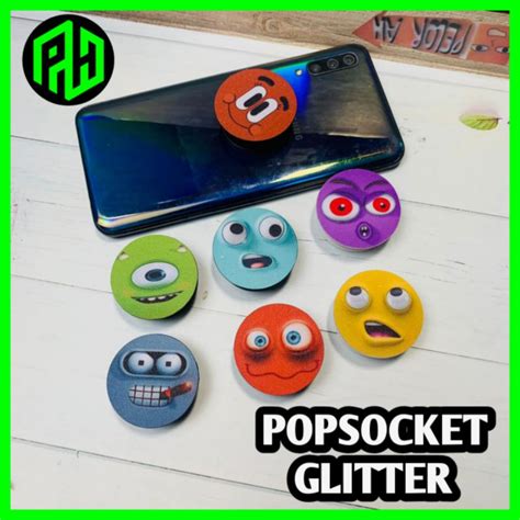 Ph Popsocket Glitter Popsocket Cellphone Cute Emoji Character