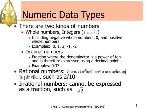 Ppt Fundamental Data Types In Computer Programming Powerpoint Presentation Id 9646465