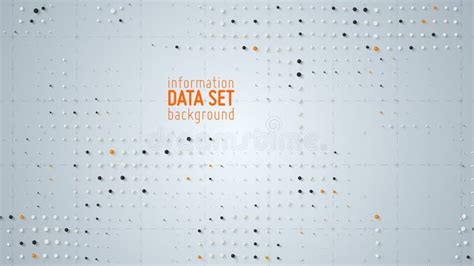 Vector Abstract Data Sorting Visualization Background Big Data Sorted Data As Tiny Spheres