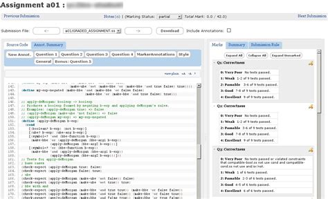 Markusgradinginterface