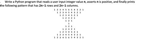 Solved Write A Python Program That Reads A User Input