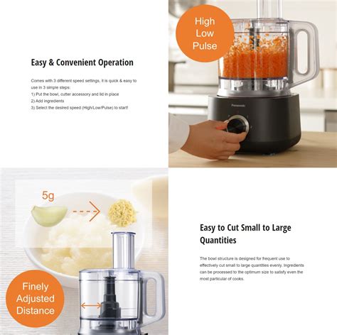 Panasonic Food Processor With 9 Accessories Siong How Electrical