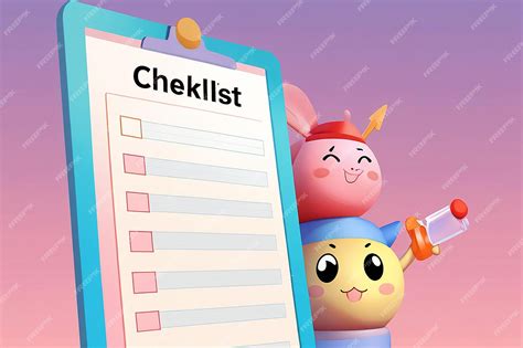 3d Checklist Vector Illustration Checklist Graphic 3d Icon Design